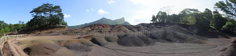A Panoramic View of the Inactive Volcano at Mairitius Editorial ...