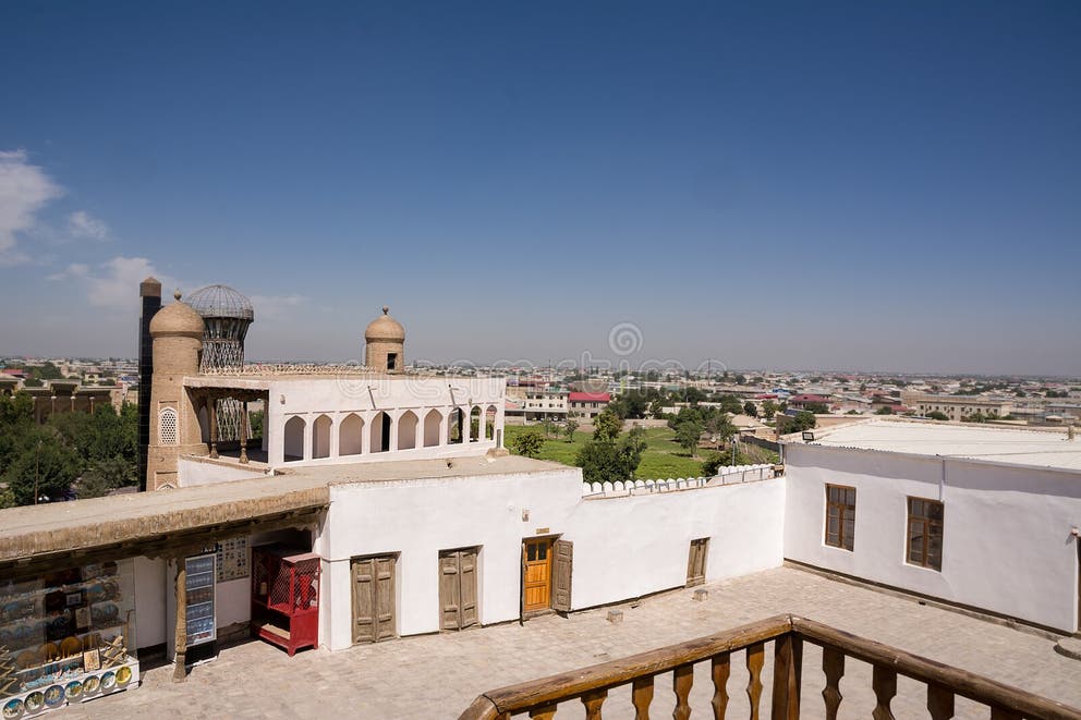 Panoramic View of the Internal Courtyard of the Citadel Ark in Bukhara ...
