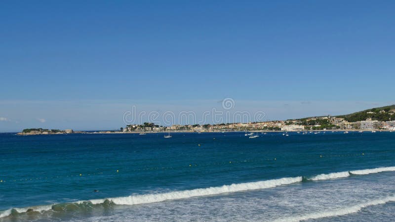 The Island of Bendor Opposite the Town of Bandol Stock Photo - Image of ...