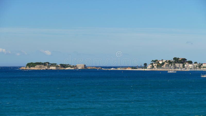 The Island of Bendor Opposite the Town of Bandol Stock Photo - Image of ...