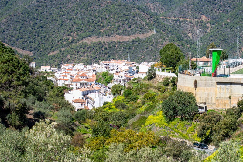 Panoramic View of Istan Village in Istan, Spain Editorial Stock Photo ...