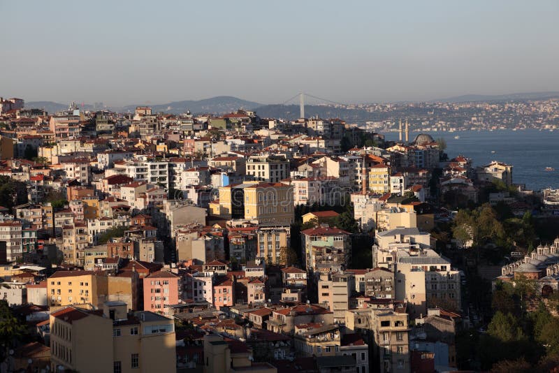 Panoramic view of Istanbul stock image. Image of turkey - 20492039