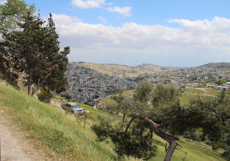 Panoramic View on Jerusalem, Israel Stock Photo - Image of chapel ...