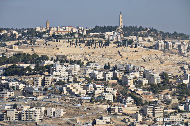 Panoramic View Of Jerusalem Stock Image - Image of christ, history ...