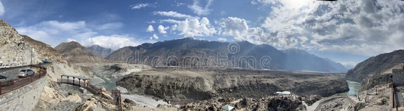 Panoramic View of the Junction of the Three Mightiest Mountain Ranges ...