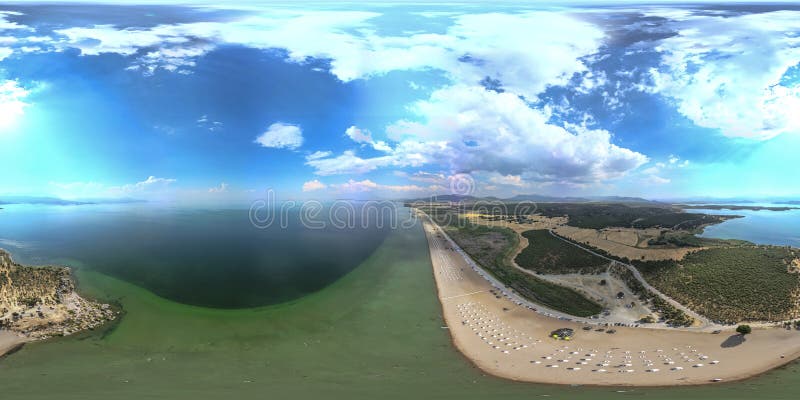 360 Panoramic View of Konya Beaches with Its Turquoise Waters and ...