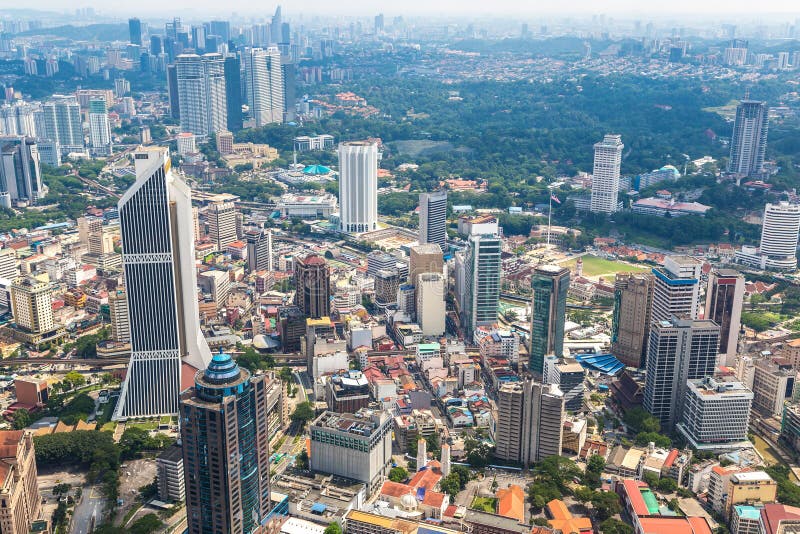 Panoramic View of Kuala Lumpur Stock Image - Image of asia, panorama ...
