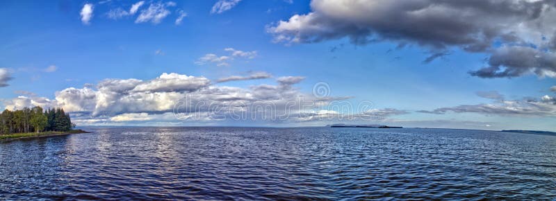 Panoramic View of Lake Superior As Seen from Marsh Island, Thunder Bay ...