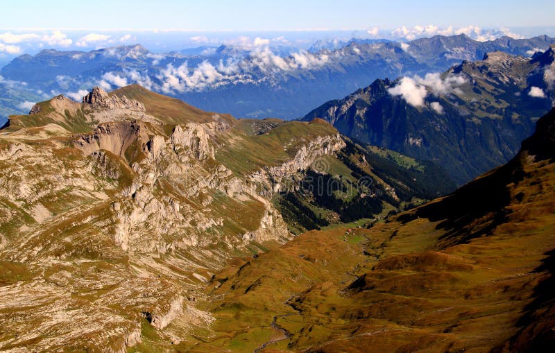 The Landscape with Mountains in the Foreground and Long Mountain Ranges ...