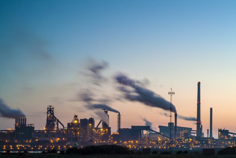 Large Industry Area in a Dutch Harbor Stock Image - Image of harbor ...