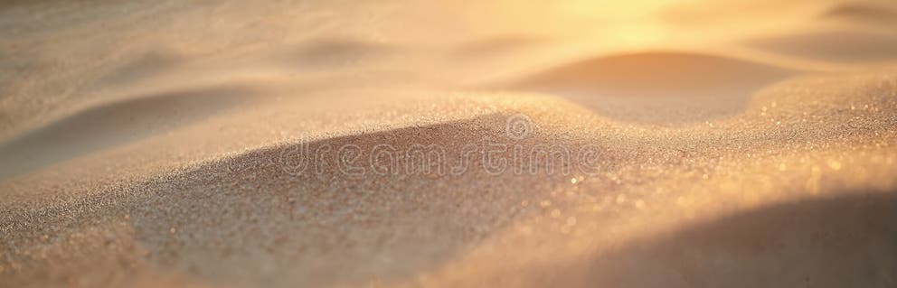 Panoramic View of Light Brown Fine-grained Sand Beach Texture and ...