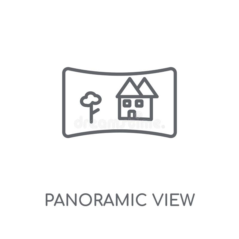 Panoramic View Linear Icon. Modern Outline Panoramic View Logo C Stock ...