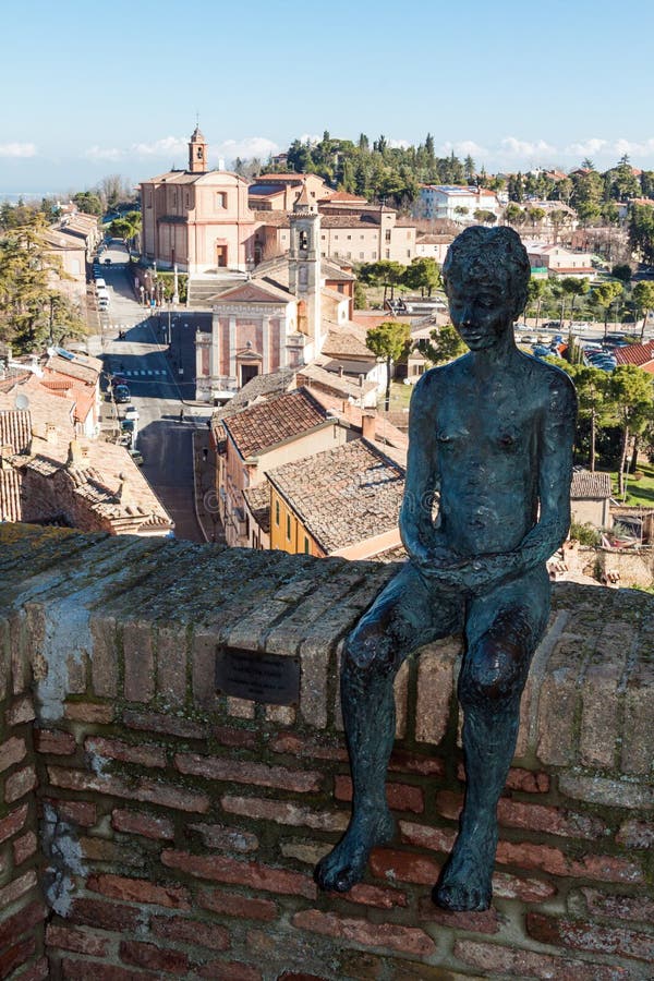 Panoramic view of longiano stock image. Image of malatesta - 37271049