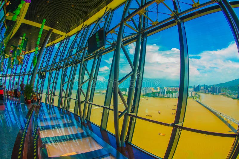 Panoramic View of Macau Tower Stock Photo - Image of deck, park: 337181622
