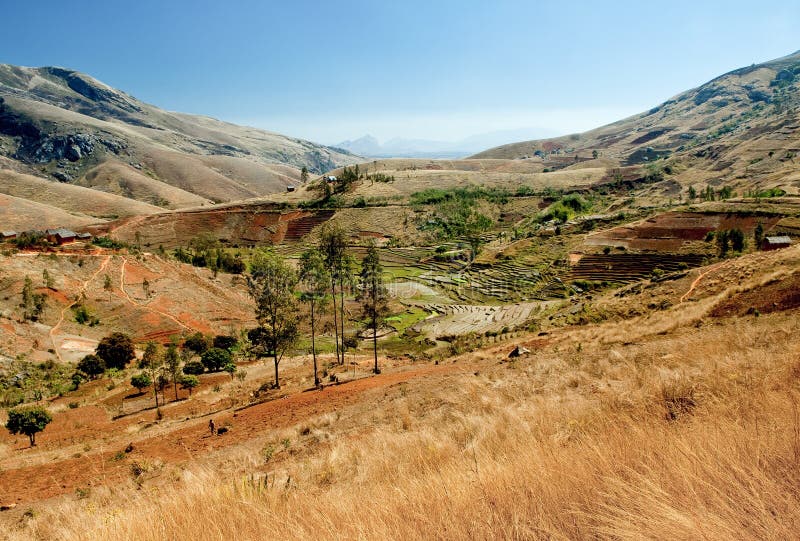 Panoramic View of Madagascar Stock Photo - Image of built, indigenous ...
