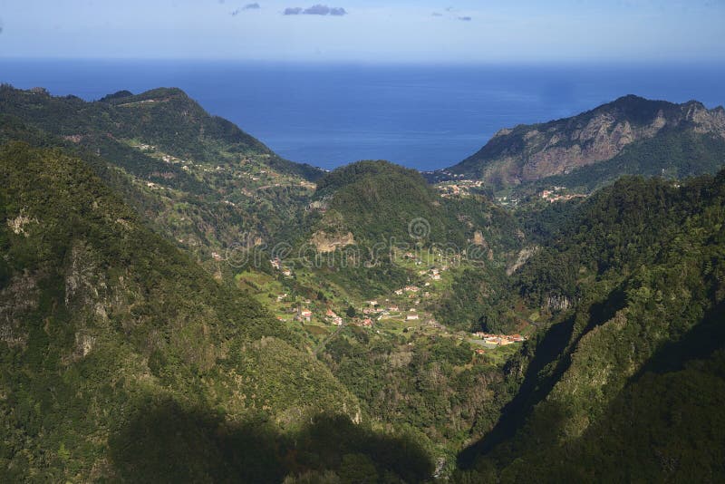 Panoramic View from the Madeira Mountains Stock Photo - Image of ...