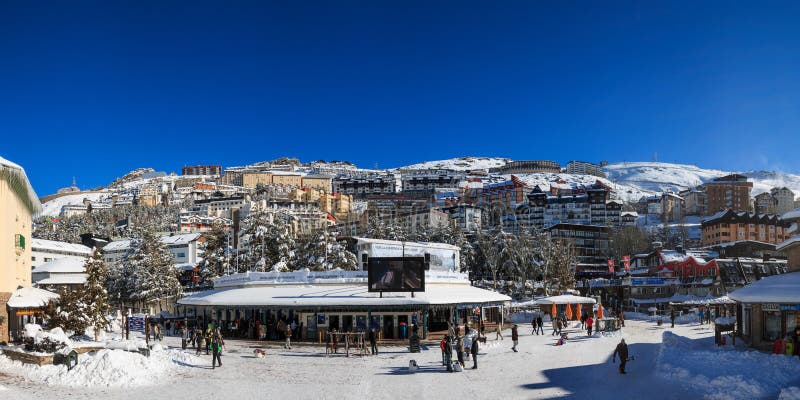 View on Pradollano Ski Resort in Spain Stock Image - Image of cabcabin ...