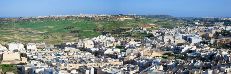 Panoramic View of Malta Country Stock Photo - Image of scenery, maltese ...