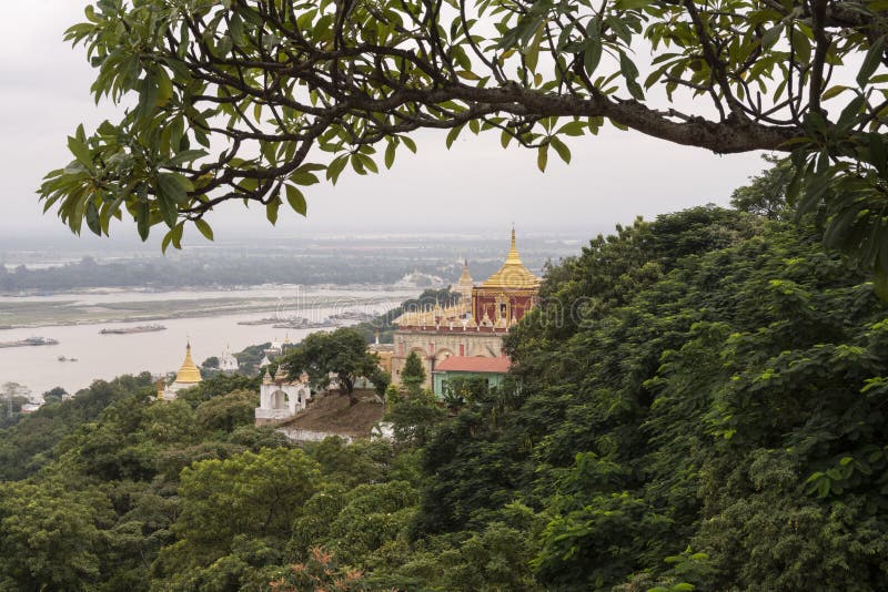 Panoramic View of Mandalay, Myanmar Stock Photo - Image of shore ...