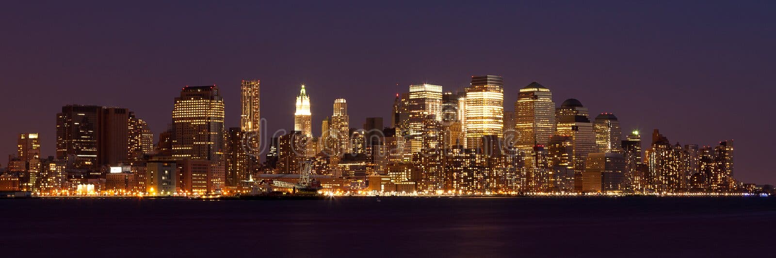 Manhattan skyline stock image. Image of lights, soho, building - 3074401