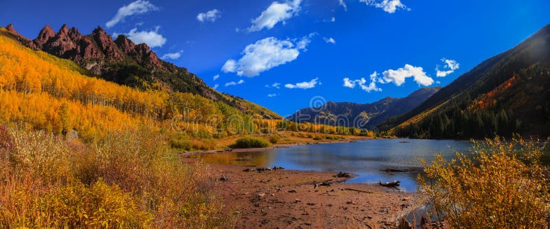 Maroon Lake - 1 stock image. Image of beautiful, bell, colorado - 900779