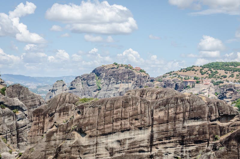 Orthodox Monastery of the Great Meteor, Greece Stock Image - Image of ...