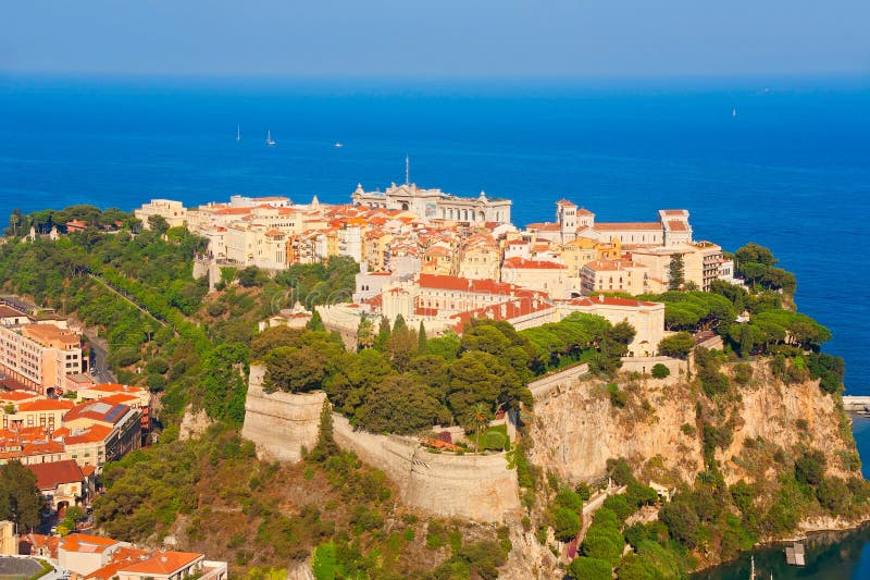 Panoramic View of Monte-Carlo, Monaco Editorial Stock Photo - Image of ...