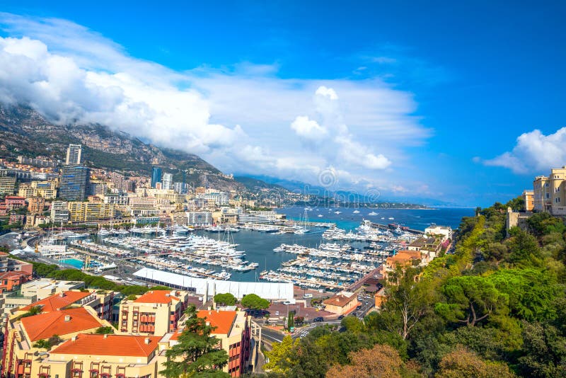 Panoramic View of Monte Carlo, Monaco Stock Photo - Image of monaco ...