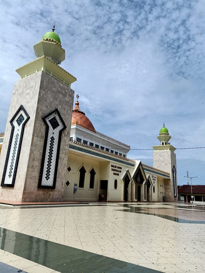 Panoramic View of the Mosque is Beautiful from the Side Stock Photo ...