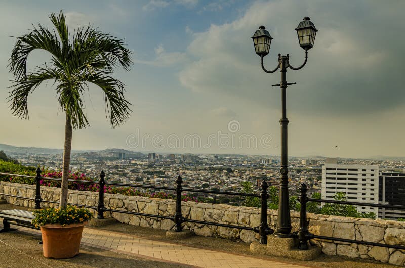 Panoramic View from the Mountain of the City of Lima. Peru Stock Image ...