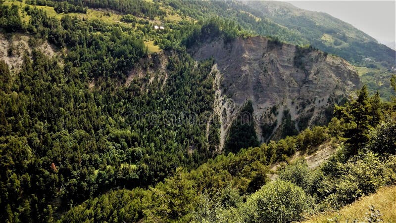 Panoramic View of the Mountain and Its Forest. Stock Photo - Image of ...