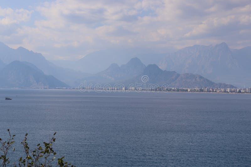 Panoramic View of Mountains at Antalya Turkey Stock Image - Image of ...