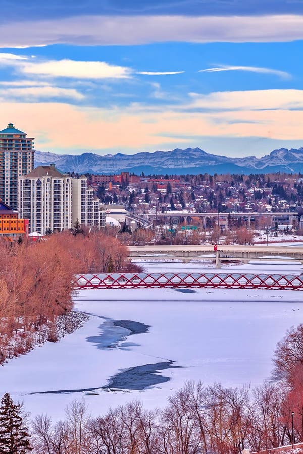 Calgary City Scenery In The Early Morning Stock Image - Image of ...