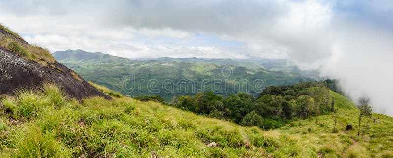 Panoramic View in Munnar in Western Ghats, Kerala Stock Image - Image ...