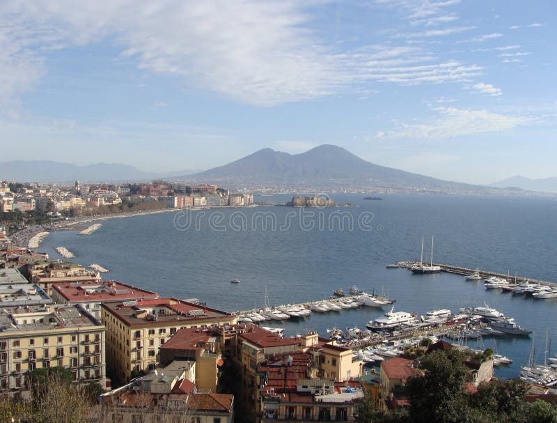 Panoramic View of Naples Gulf Editorial Image - Image of naples ...