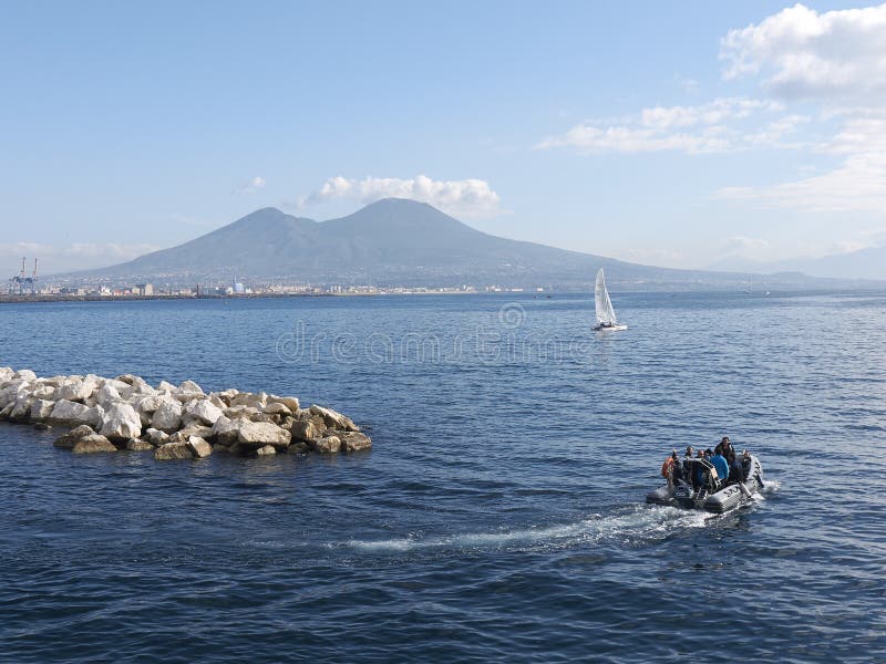 Panoramic view of Naples editorial photo. Image of landscape - 120581201
