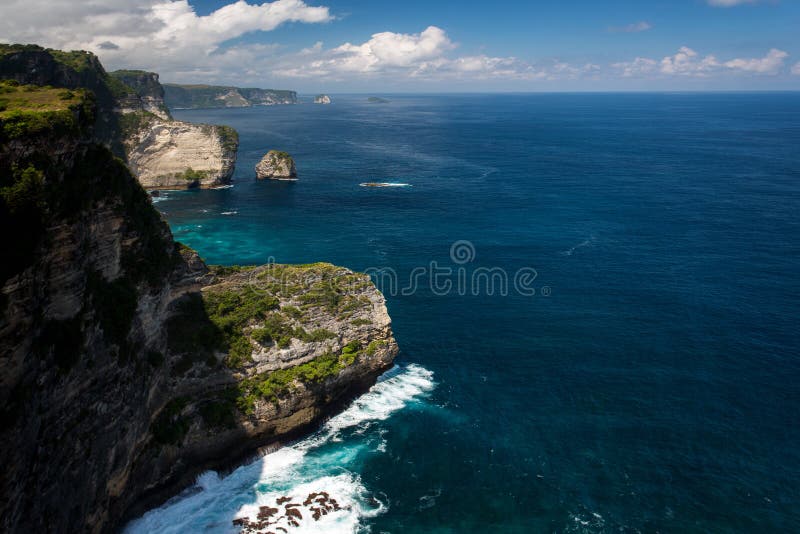 Panoramic View of Nice Colorful Huge Cliff Stock Photo - Image of heat ...