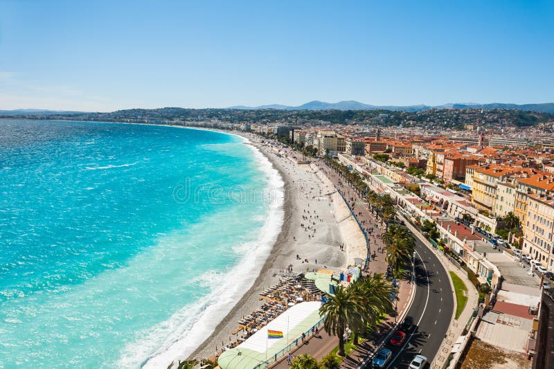 Panoramic View of Nice, France Stock Image - Image of french ...