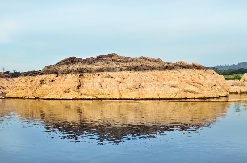 Panoramic View of Nice River Rock Stock Photo - Image of outdoor ...
