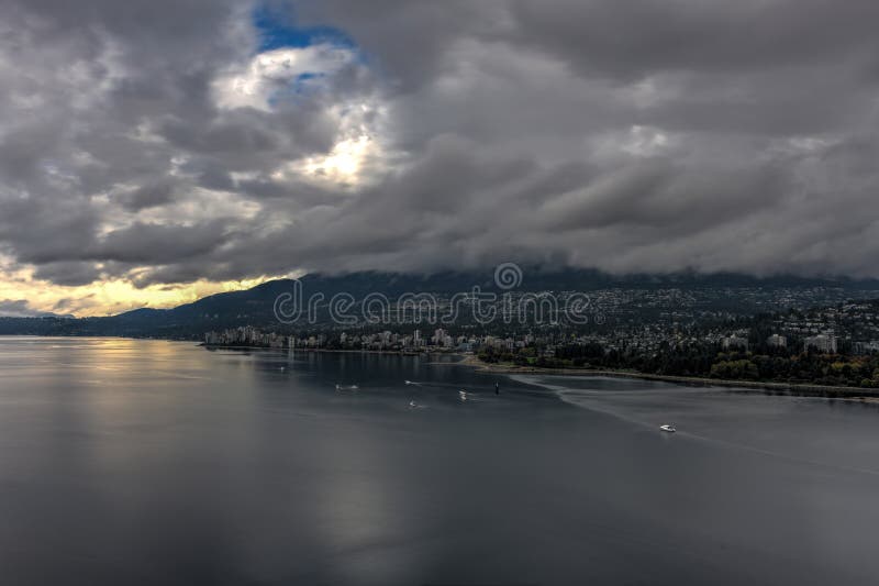 Northern Vancouver Shore - Canada Stock Image - Image of canada, long ...