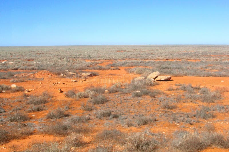 Panoramic View Nullarbor Plain, Australia Stock Photo - Image of ...