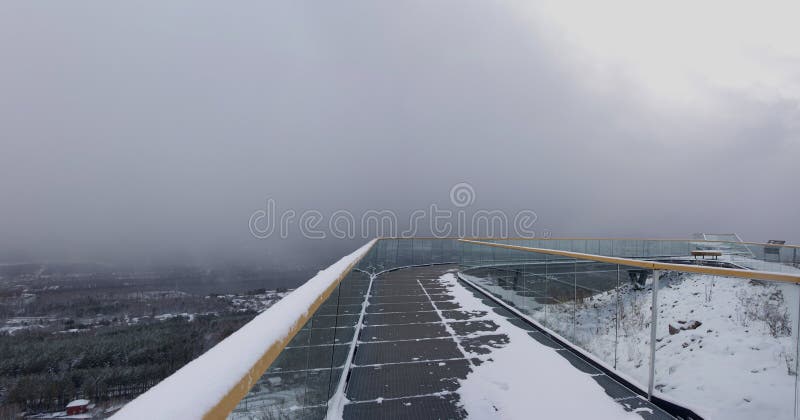 Panoramic View from the Observation Deck at the Top of the Mountain in ...