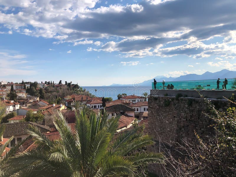 Panoramic View of the Old City of Antalya Kaleici Turkey Stock Photo ...