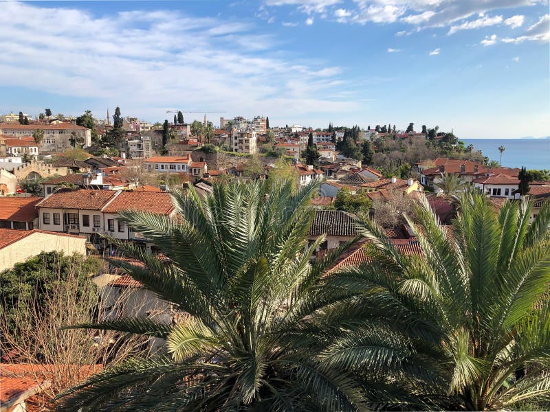 Panoramic View of the Old City of Antalya Kaleici Turkey Stock Image ...