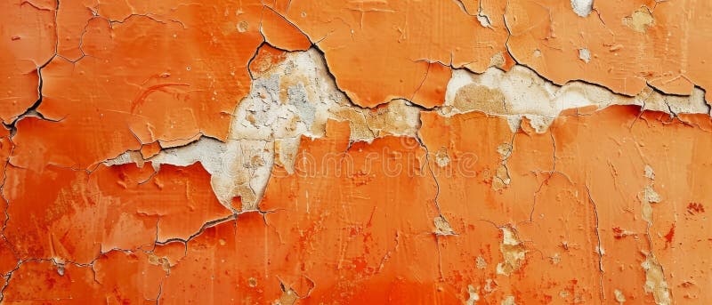 The Panoramic View of this Orange Decay Texture Extends the Visual ...