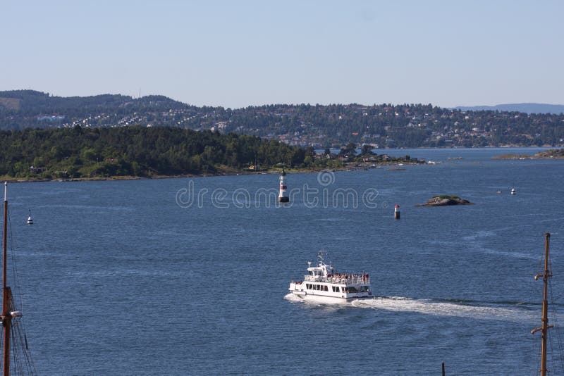 Panoramic View of Oslo Bay, Norway Editorial Stock Photo - Image of ...