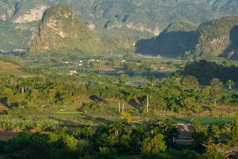 Panoramic View Over Landscape with Mogotes in Vinales Valley, Cuba ...