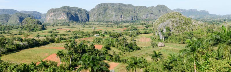 Panoramic View Over Landscape with Mogotes in Vinales Valley Editorial ...