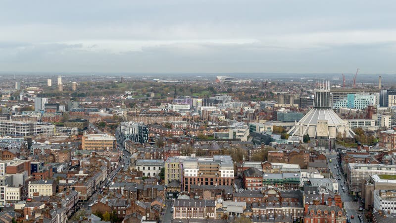 Panoramic View Over Liverpool - North Side Editorial Stock Photo ...