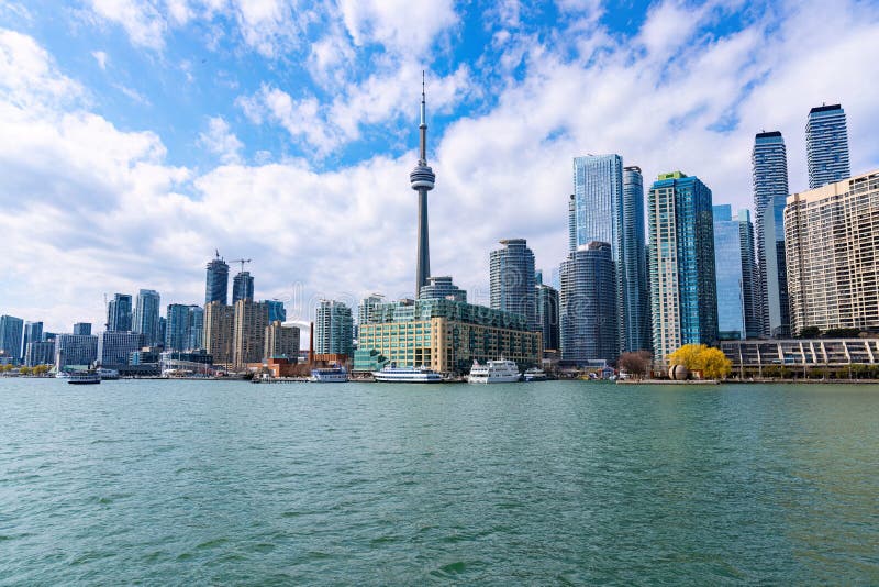 Panoramic View Over the Skyline of Toronto - TORONTO, CANADA - APRIL 18 ...